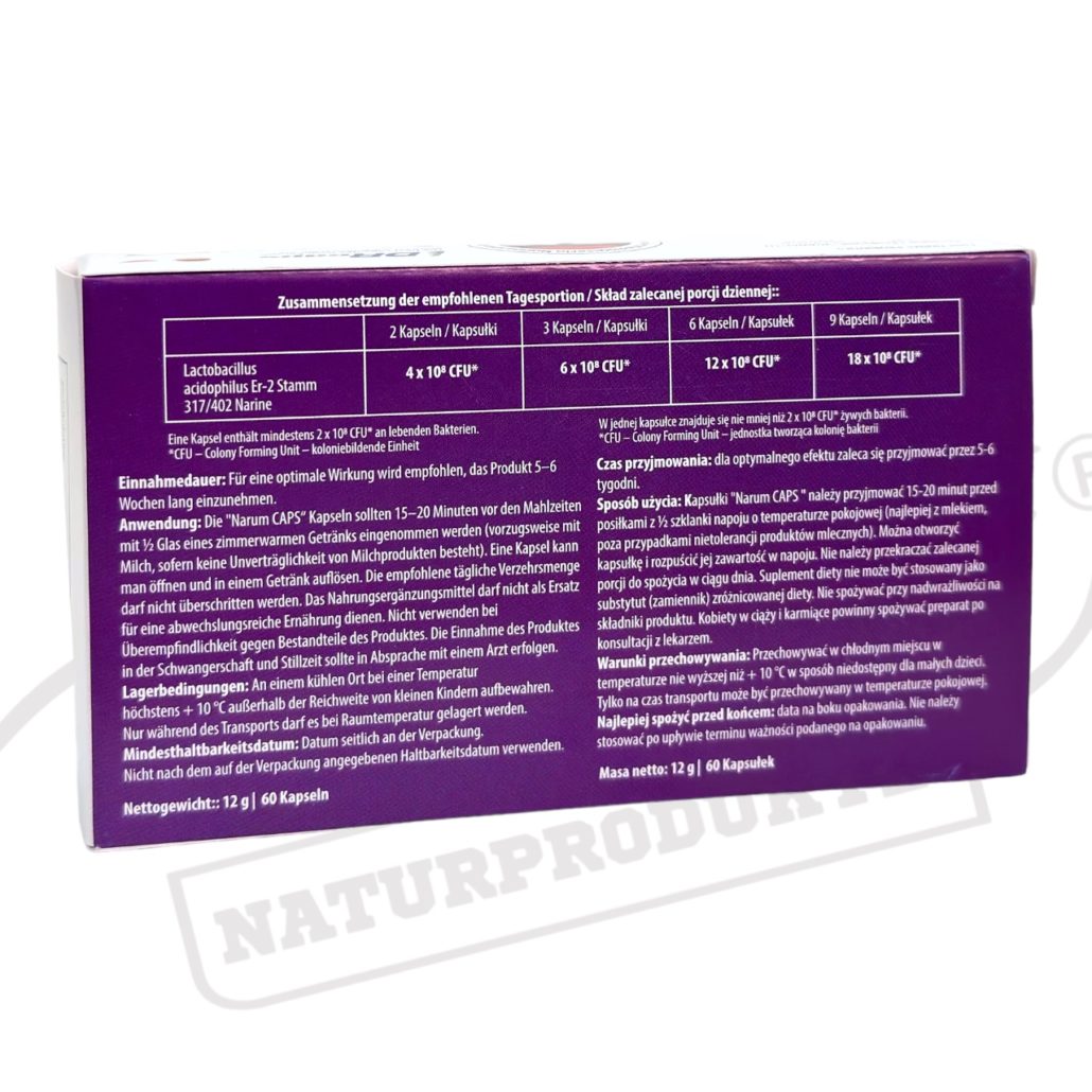 Narum Kapseln - Robert Franz Naturprodukte